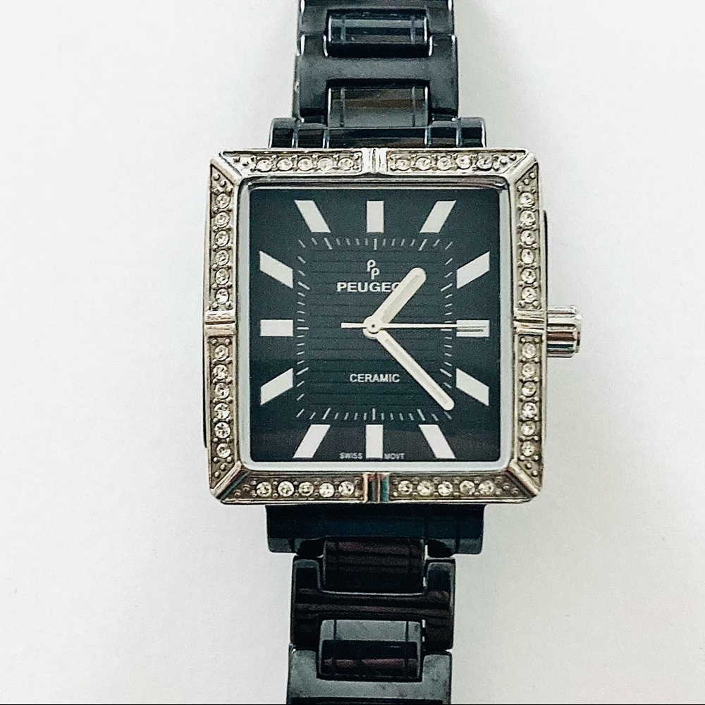 Peugeot Dark Silver Ceramic Water Resistant Quartz Wa… - Gem